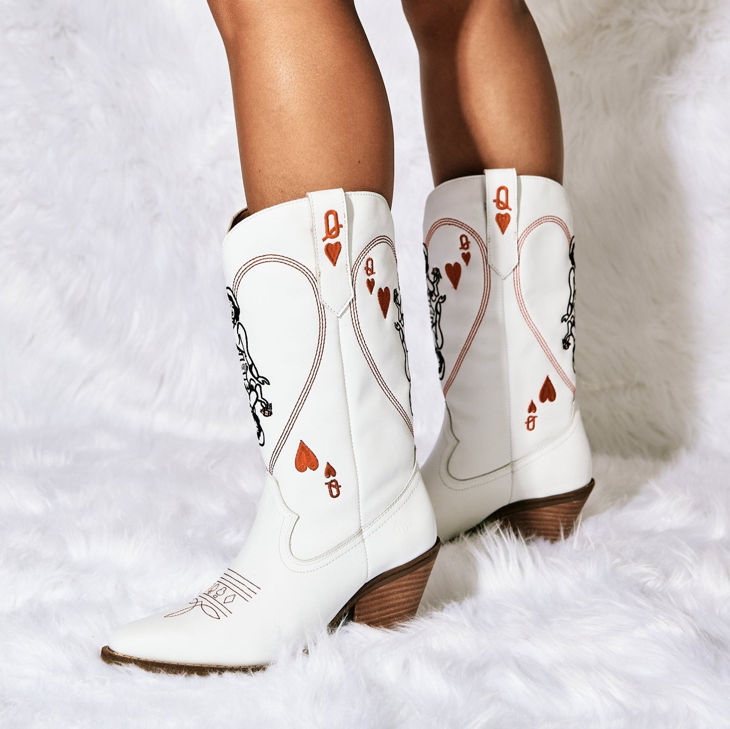QUEEN A HEARTS LEATHER BOOT – Dingo1969